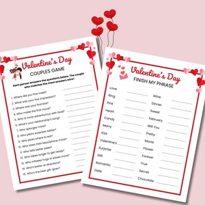 Valentine Party Game for Adult Valentine Day Scavenger Hunt Game Adult ...