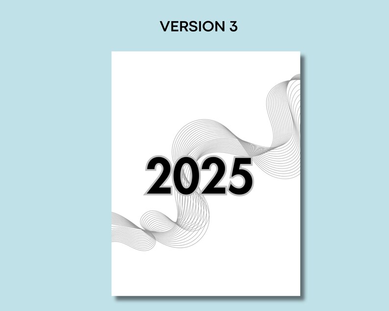 2025 Journal Cover Page Printable 2025 Planner Cover Page 2025 Journal ...