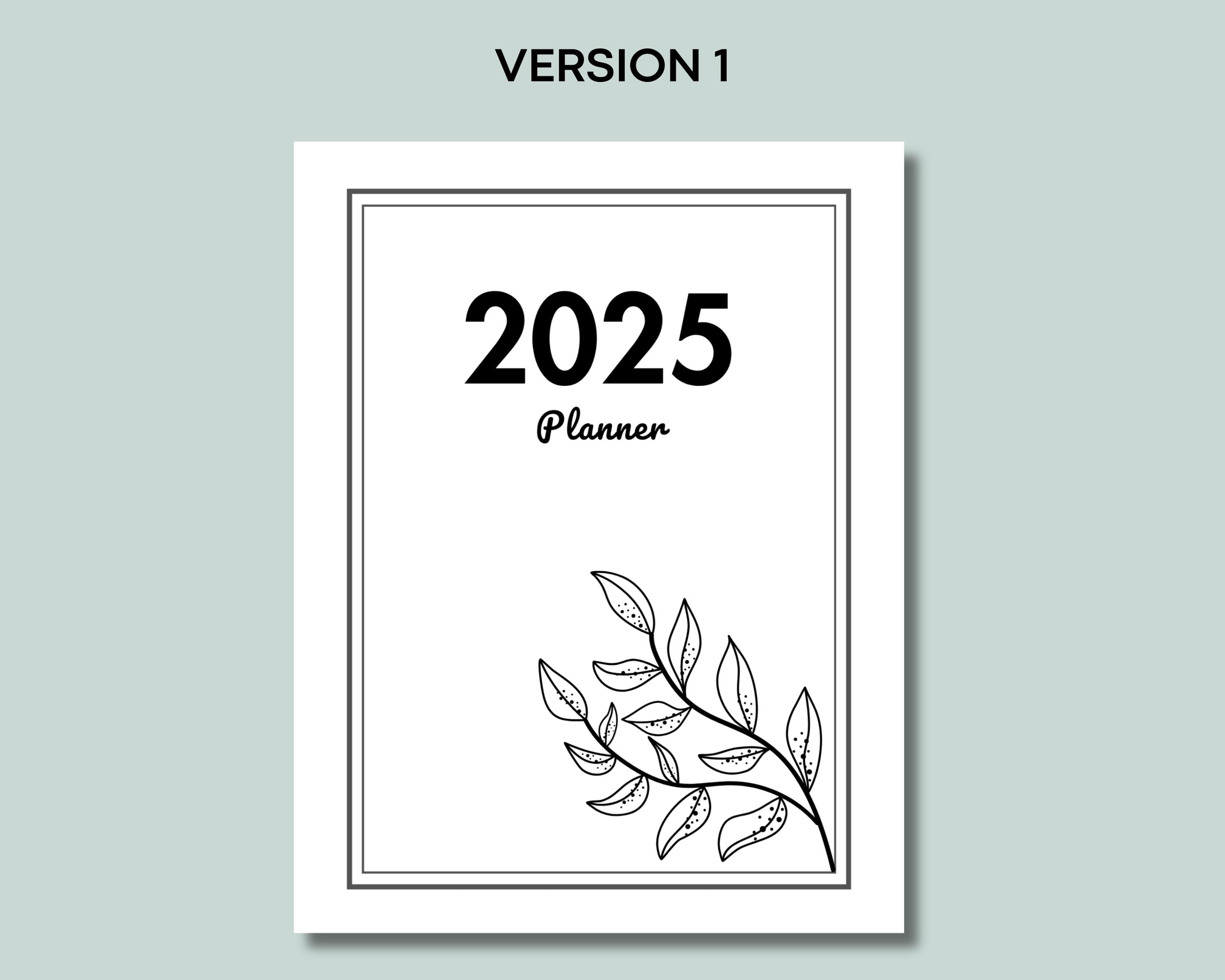 2025 Journal Page Printable 2025 Planner Cover Page PDF, 2025 Journal ...