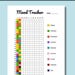 Daily Mood Tracker Printable Monthly Mood Planner Journal Page Daily ...