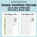 Online Shopping Tracker Printable Online Purchase Tracker, Year in ...
