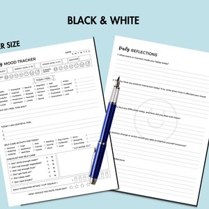 Daily Mood Tracker Printable Mood Journal With Journal Prompts PDF ...