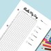 Rate My Day Tracker Printable Daily Rating Tracker Year in Pixels ...
