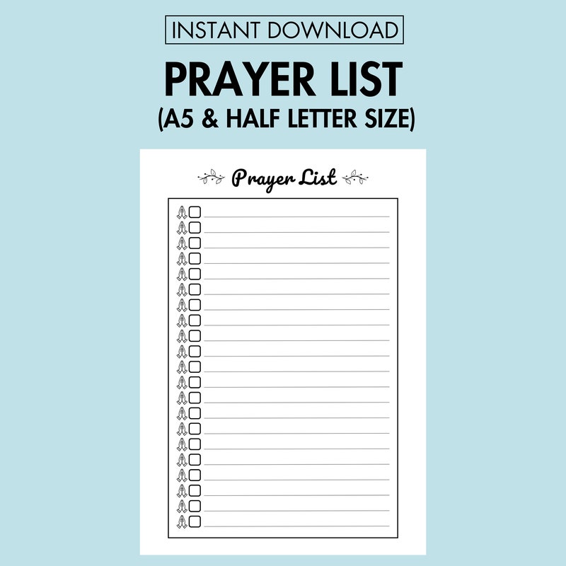 Prayer Board Printable - Etsy