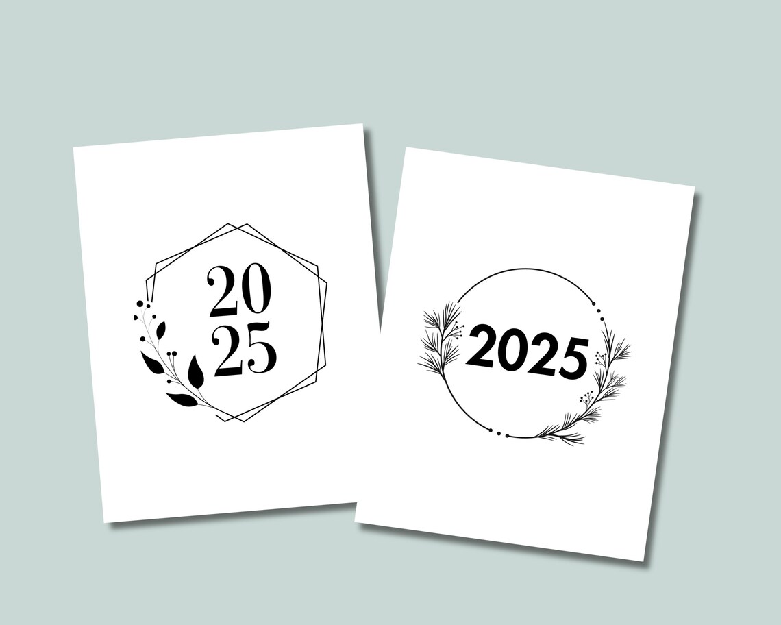 2025 Journal Cover Page Printable 2025 Planner Title Page, This Journal ...