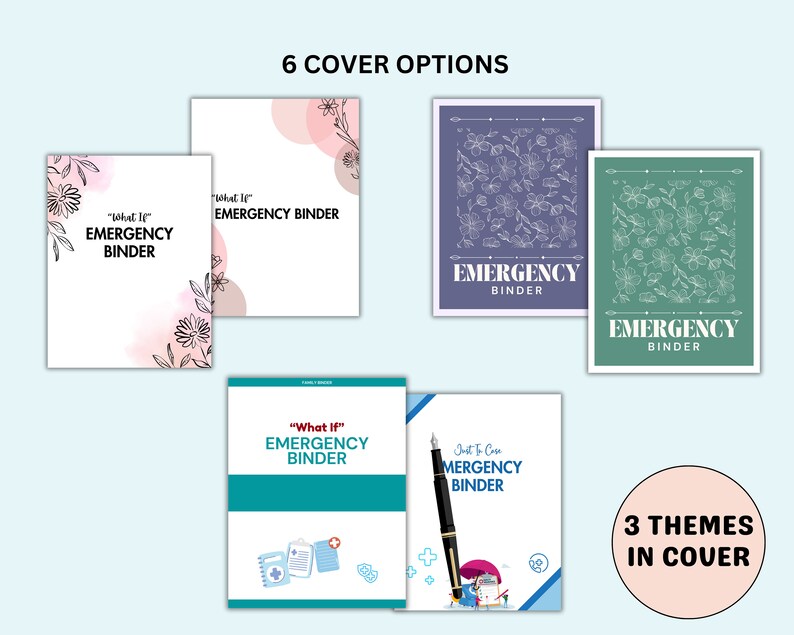 Emergency Binder Printable What If Binder Emergency Planner Just in ...