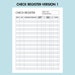 Checkbook Register Printable Check Transaction Tracker Check Ledger ...