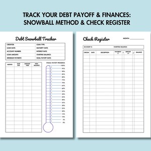 Finance Planner Printable Personal Finance Organizer Insert Monthly ...