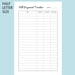 Bill Payment Tracker for Financial Planning Household Debt Payment ...
