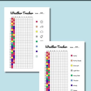 Weather Tracker Printable Journal Page Weather Printable Weather ...