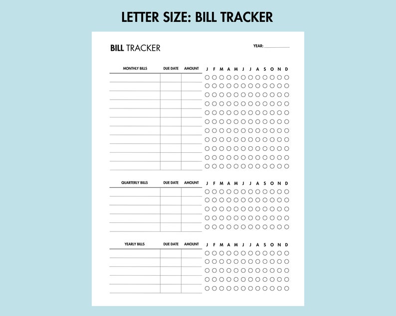 Subscription Tracker Printable Subscription Checklist PDF Monthly ...