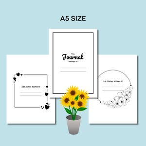 This Journal Belongs to Page Printable Journal Title Cover Page ...