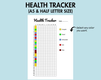 Daily Health Log, Health Journal, Journal Page, Printable - Etsy