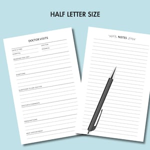 Doctor Visit Note Printable Doctor Appointment Planner Doctor Note Page ...