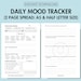 Daily Mood Tracker Printable Mood Journal, Self Care Checklist, Daily ...