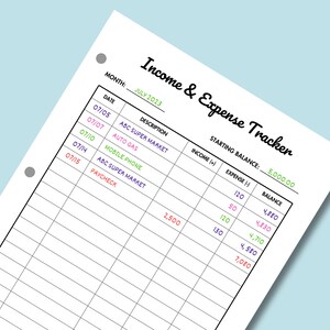 Income and Expense Tracker for Financial Management Expense and Bill ...