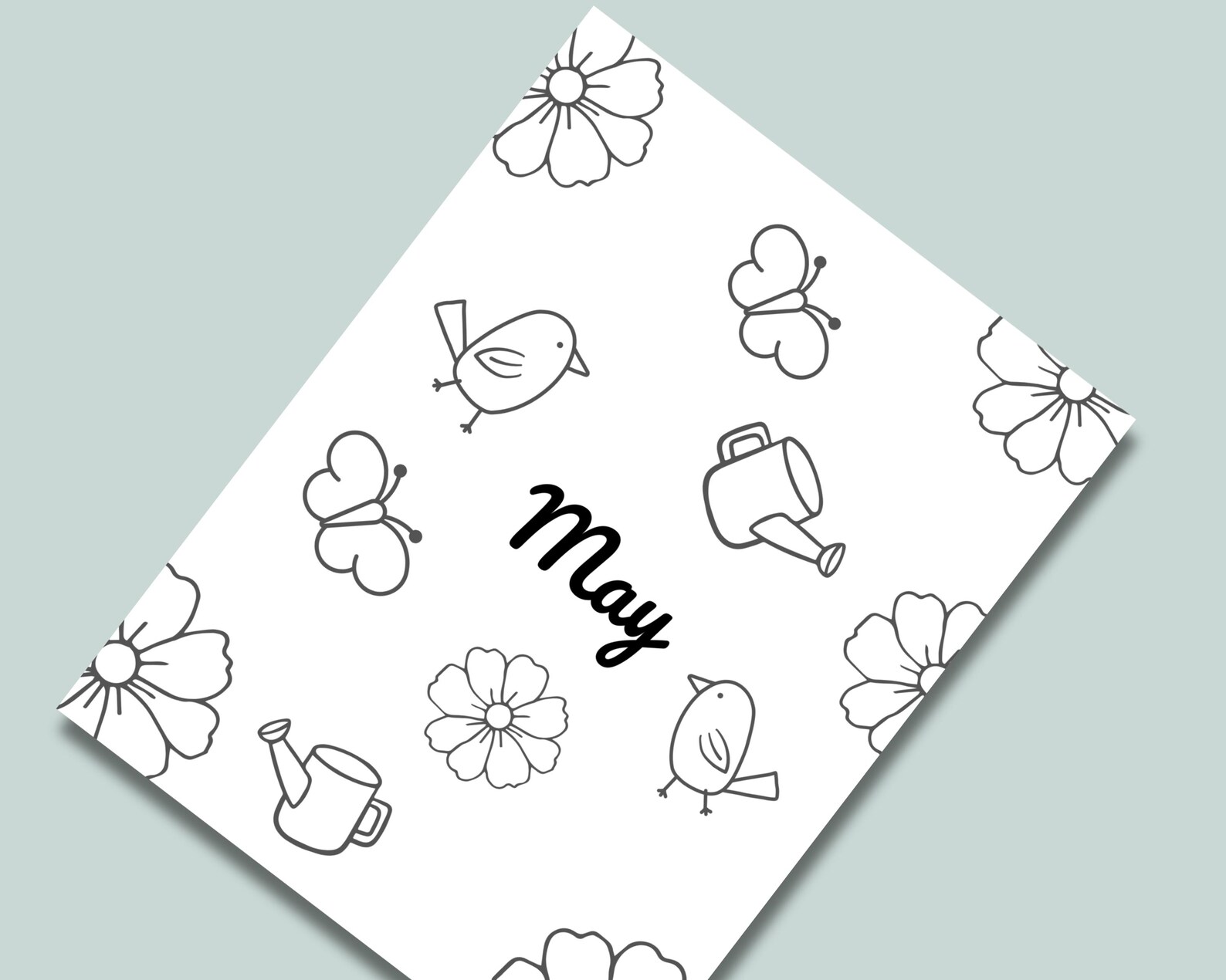 May Journal Title Page and May Monthly Planner Undated Printable May ...