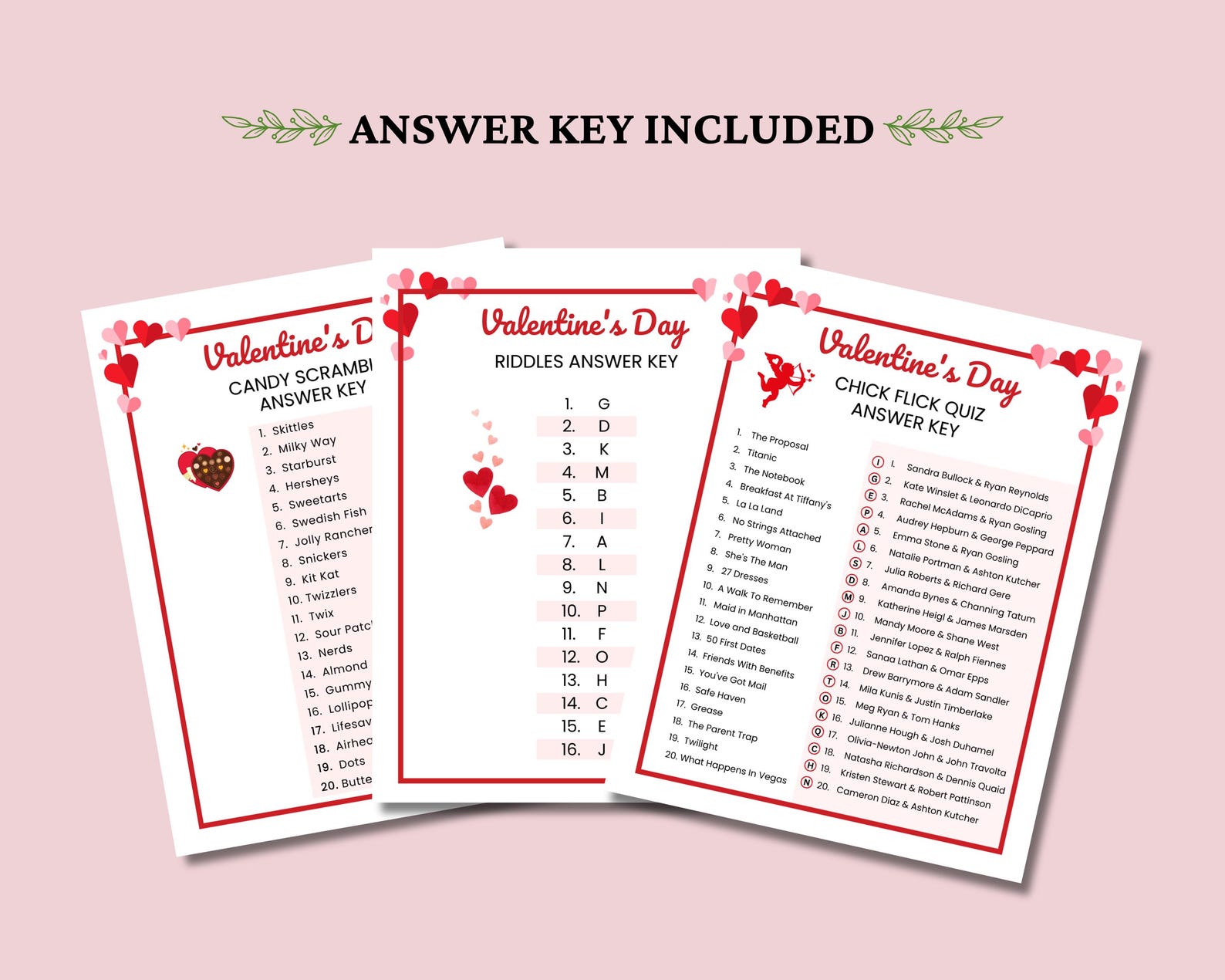 Valentine Party Game for Adult Valentine Day Scavenger Hunt Game Adult ...
