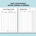 Finance Planner Printable Personal Finance Organizer Insert Monthly ...