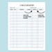 Check Register Printable for Personal Check Book and Small Business ...