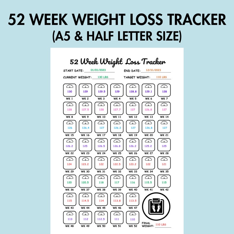 2026 Weightloss Planner - Etsy