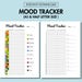 Daily Mood Tracker Printable Monthly Mood Planner Journal Page Daily ...