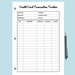 Credit Card Transaction Tracker Printable Debt Tracker PDF, Personal ...