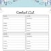 Contact List Printable Personal Contact Organizer Emergency Contact ...