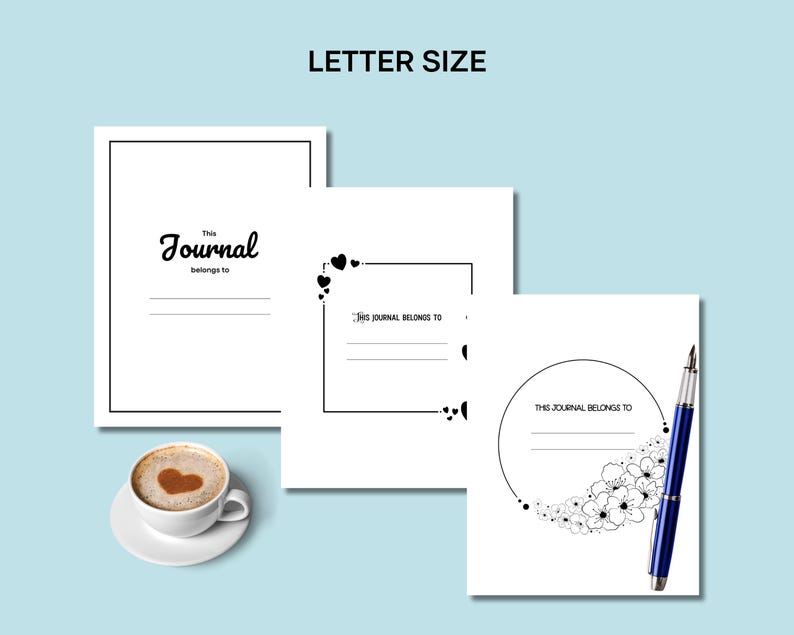 This Journal Belongs to Page Printable Journal Title Cover Page ...