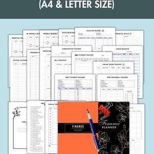 Personal Finance Planner Bundle Printable Household Money Management ...