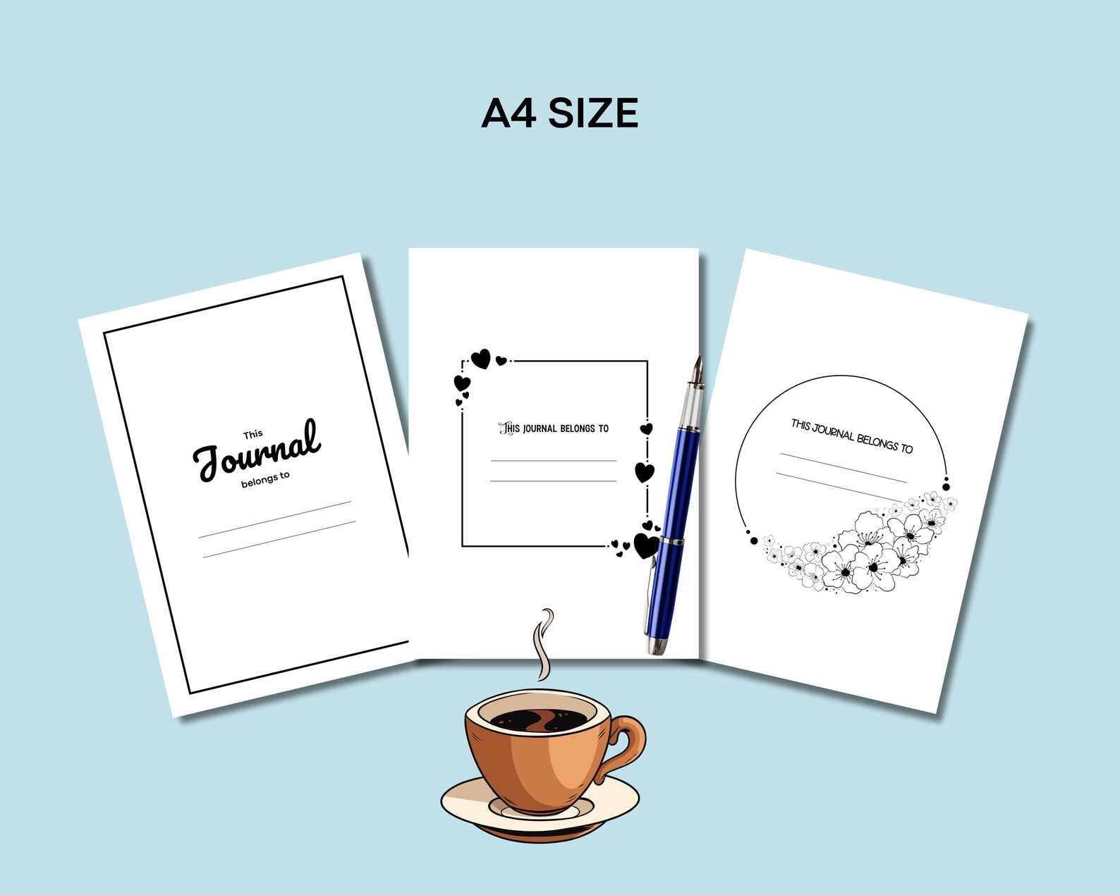 This Journal Belongs to Page Printable Journal Title Cover Page ...