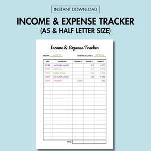 Income and Expense Tracker for Financial Management Expense and Bill ...