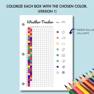 Weather Tracker Printable Journal Page Weather Printable Weather ...