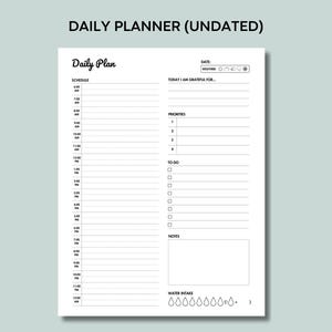 Undated Planner Set Printable Daily Weekly Monthly Planners With 2025 ...