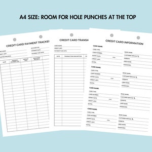 Credit Card Payment Tracker Printable Credit Card Transaction Tracker ...