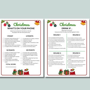 Christmas Game Bundle Printable Christmas Activity Holiday Party Game ...