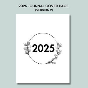 2025 Journal Cover Page Printable 2025 Planner Title Page, This Journal ...