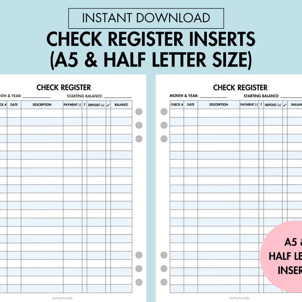 Register Cover - Etsy