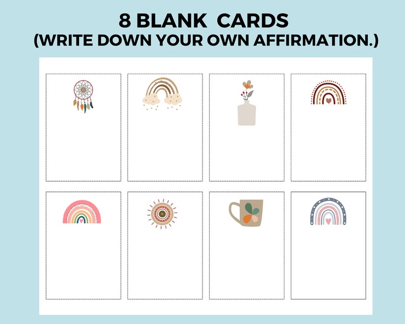 40 Positive Affirmation Cards Printable Manifestation Card PDF, Daily ...
