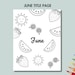 June Journal Title Page & June Monthly Planner Undated Printable June ...