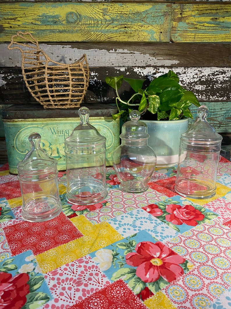 Anchor Hocking Vintage Apothecary Jars - Etsy