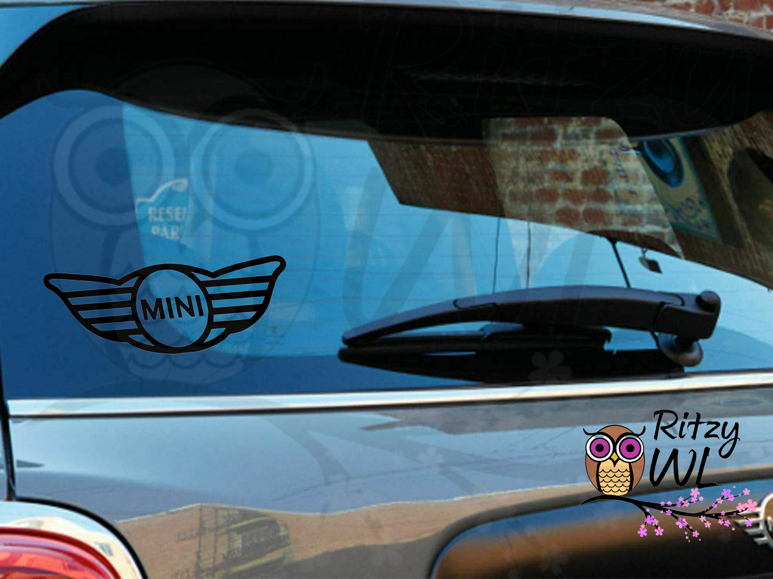 Mini Cooper Logo Grogu Yoda Decal Vinyl Sticker - Etsy