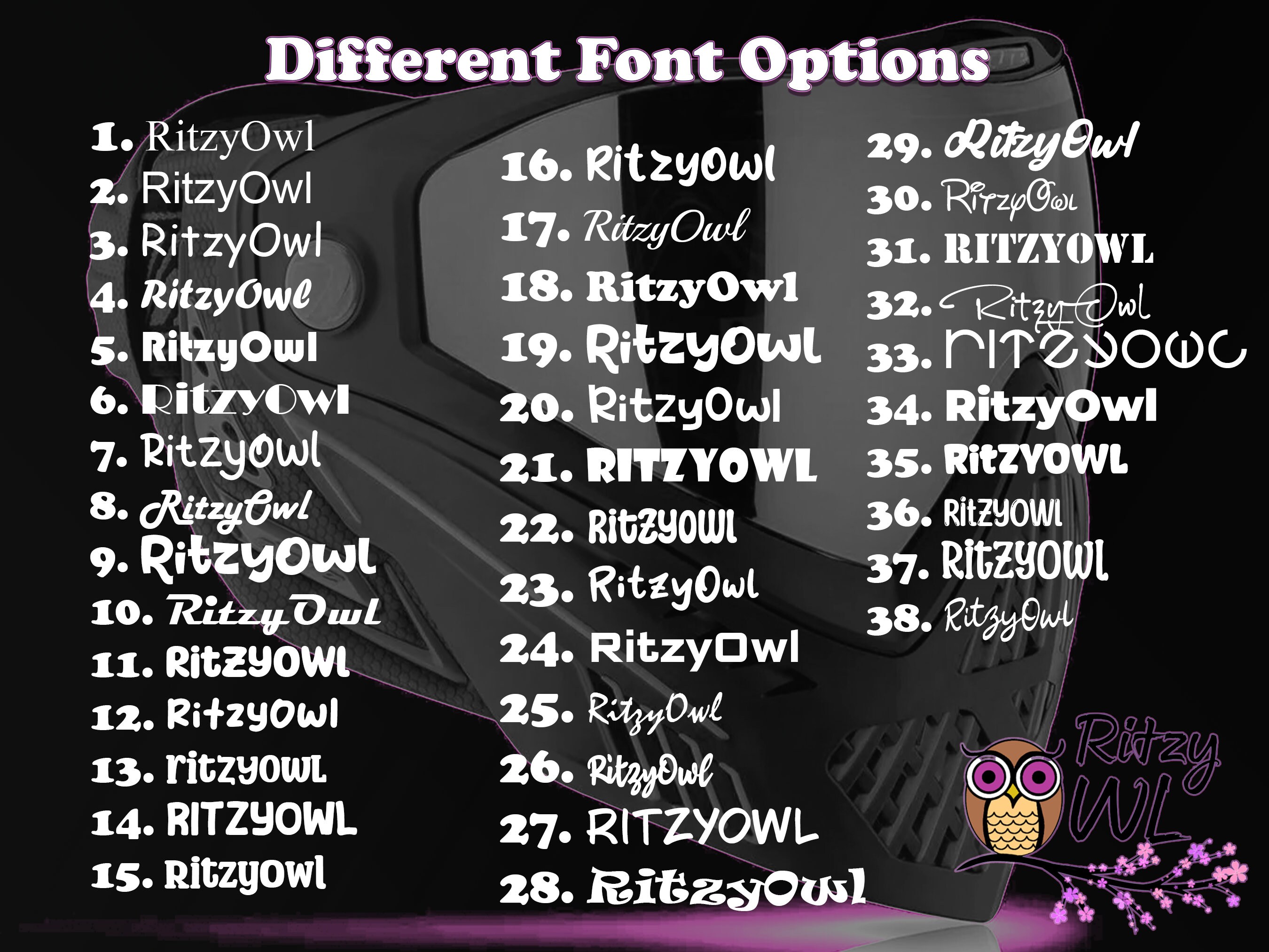 Airsoft Mask Decal - Customizable - Dye I4/i5 - Goggles - Helmet ...