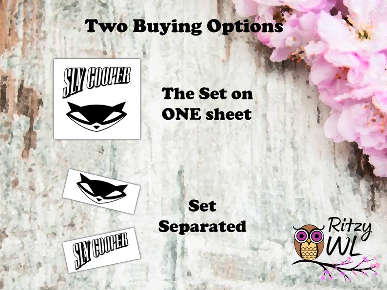 Sly Cooper Name and Logo Decal Set - Etsy
