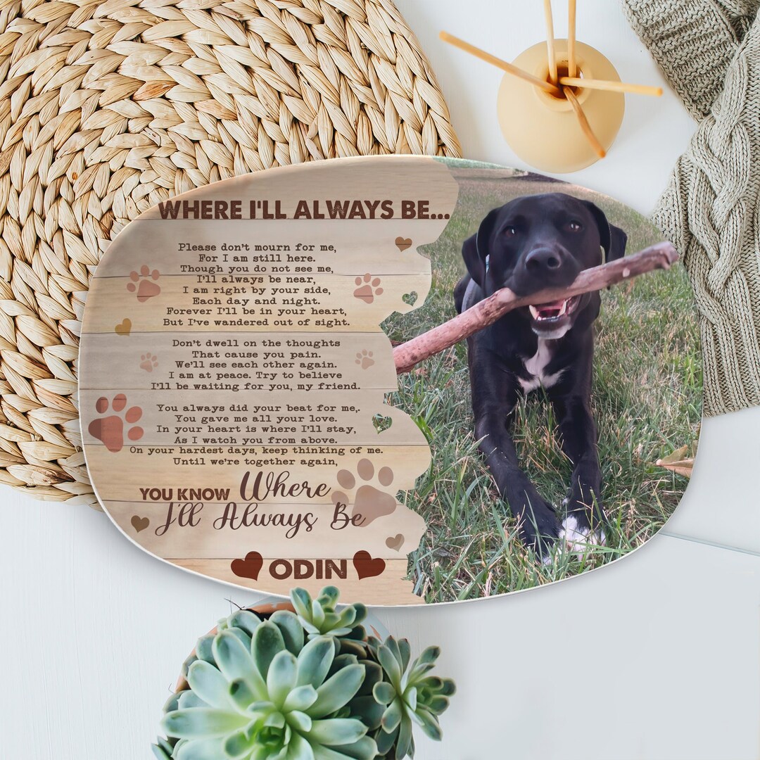 Personalized Dog Platter Using Pet Photo Name, Personalized Dog ...