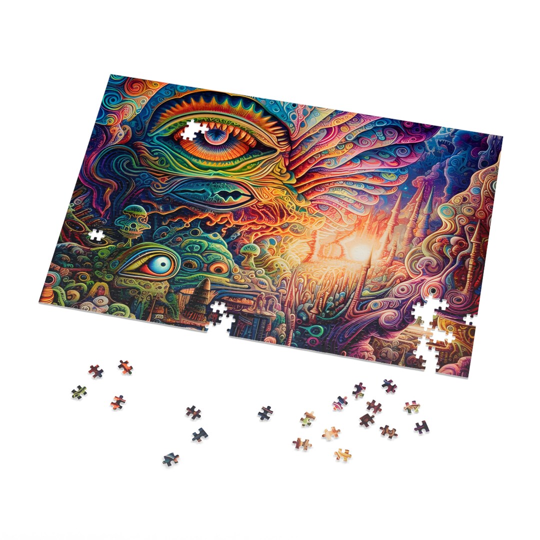 DMT Trip Jigsaw Puzzle 1000 Piece Trippy Puzzle - Etsy