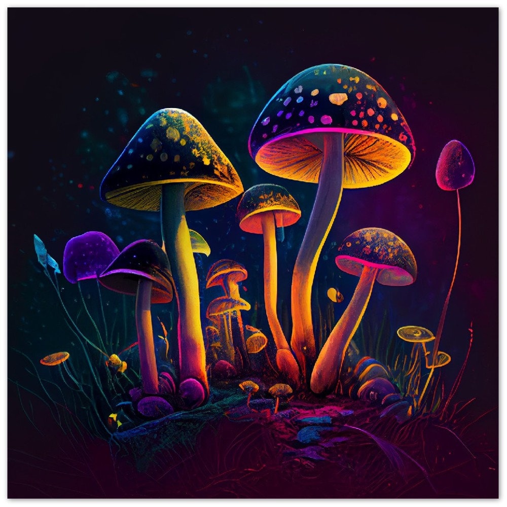 Trippy Mushroom Facebook Covers