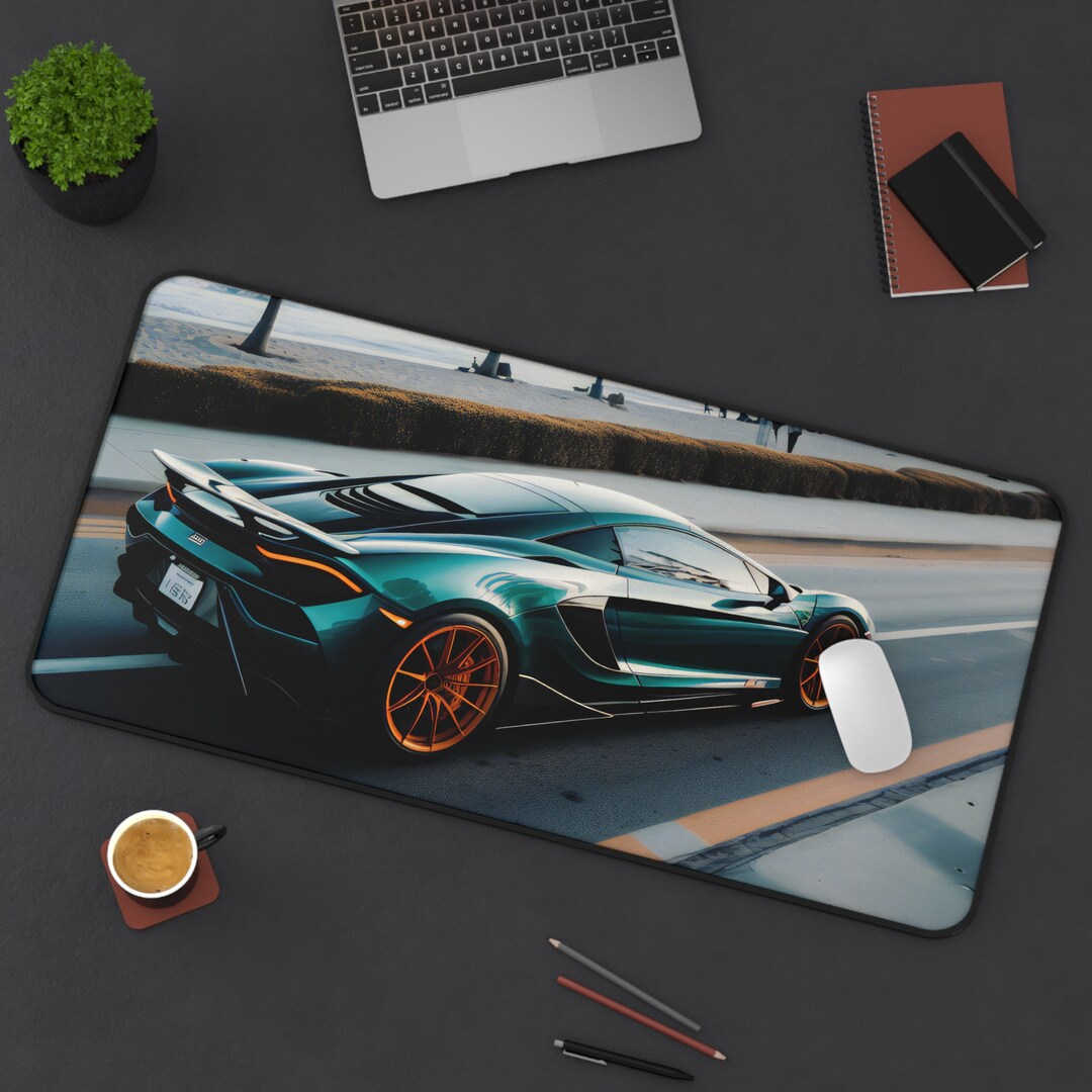 Supercar on A Highway Desk Mat Supercar Mouse Pad - Etsy
