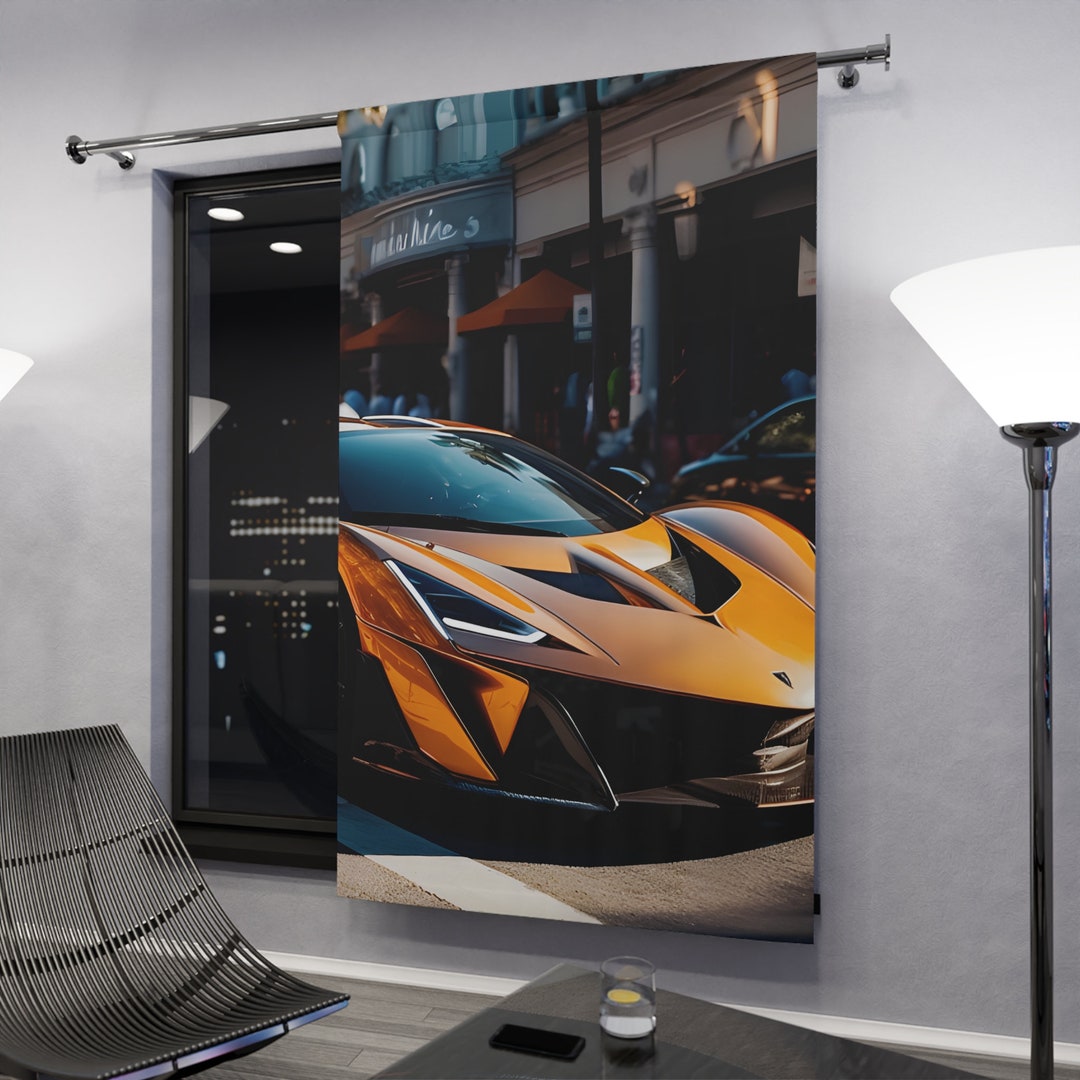 Supercar Window Curtain for Kids Room - Etsy