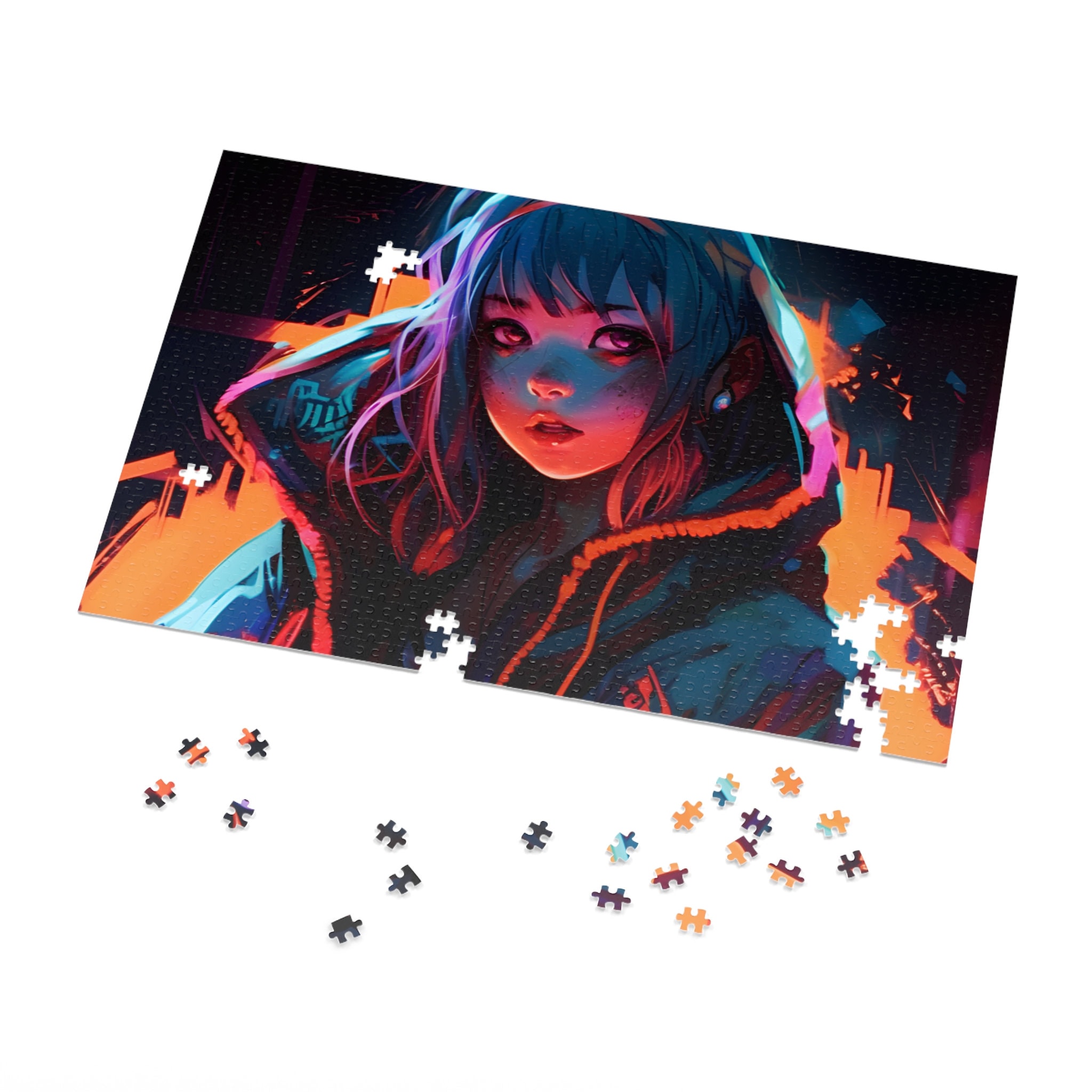 Cyberpunk Anime Girl Jigsaw Puzzle 1000 Piece Anime Puzzle - Etsy